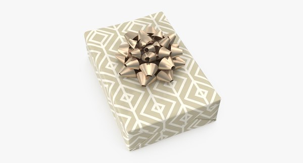3D christmas wrapped gift 02 - TurboSquid 1243812