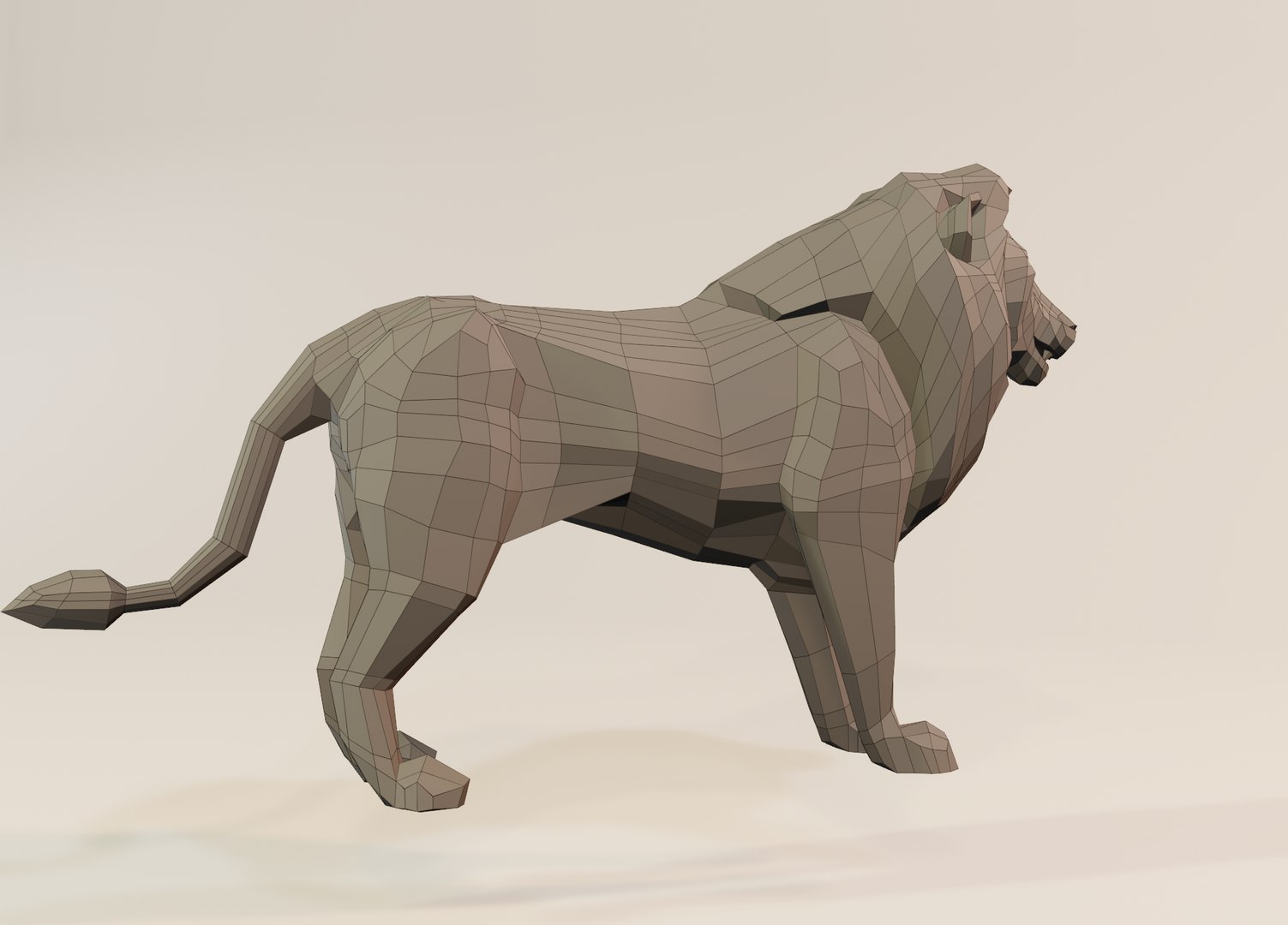 Lion walk animation 3D - TurboSquid 1634204