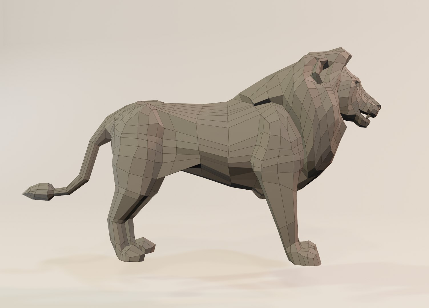 Lion walk animation 3D - TurboSquid 1634204