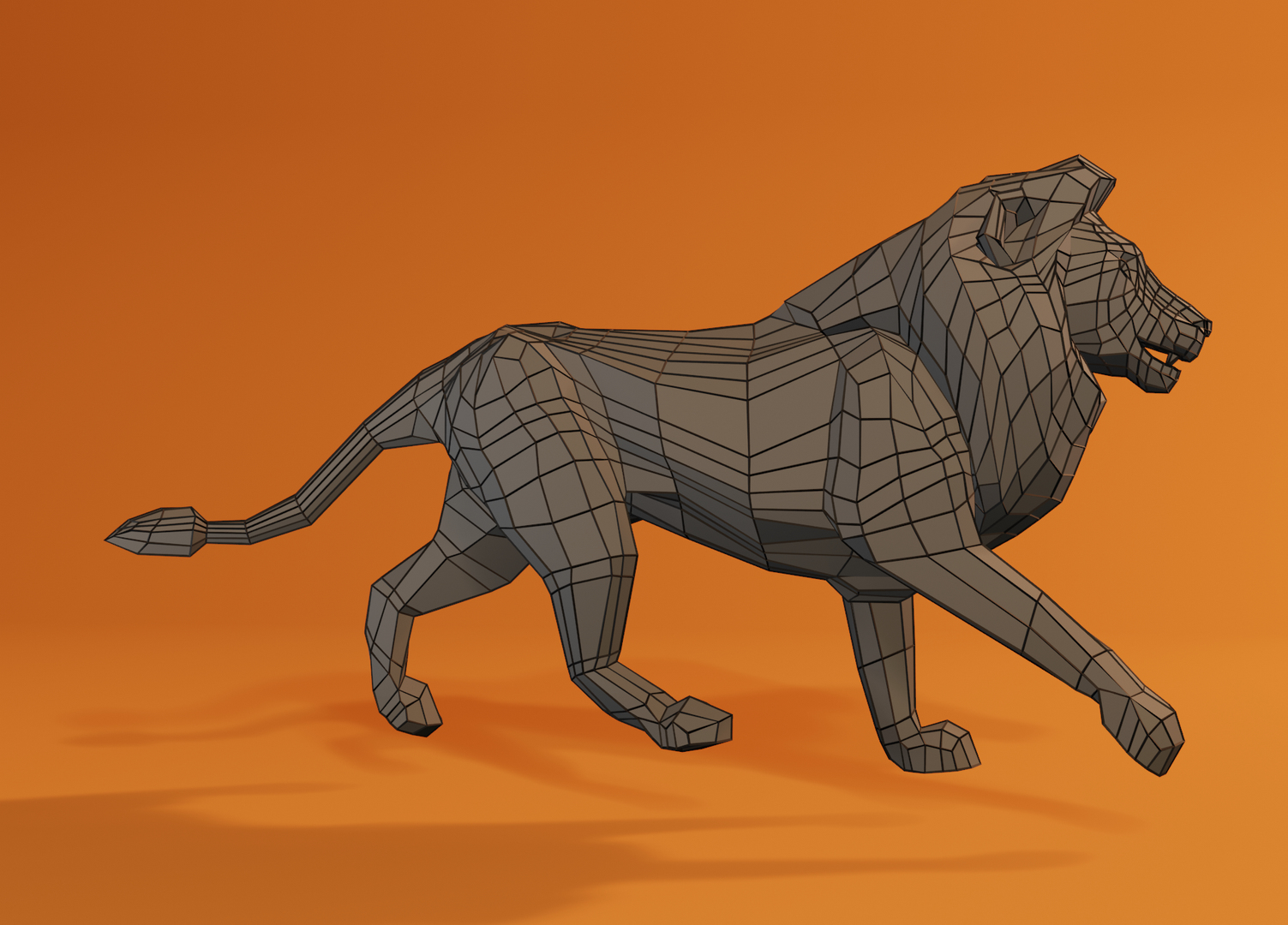Lion Walk Animation 3D - TurboSquid 1634204
