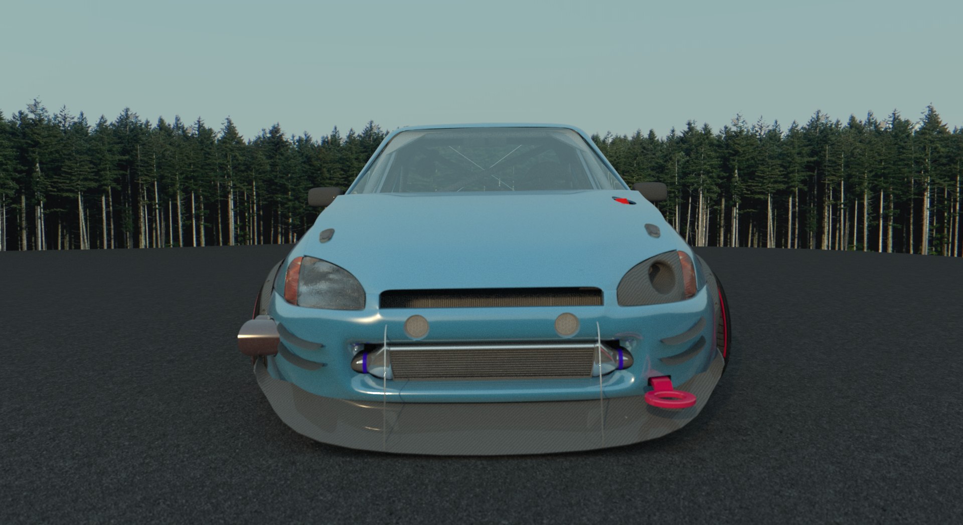 3d Model Of Racing Car Toyota Starlet