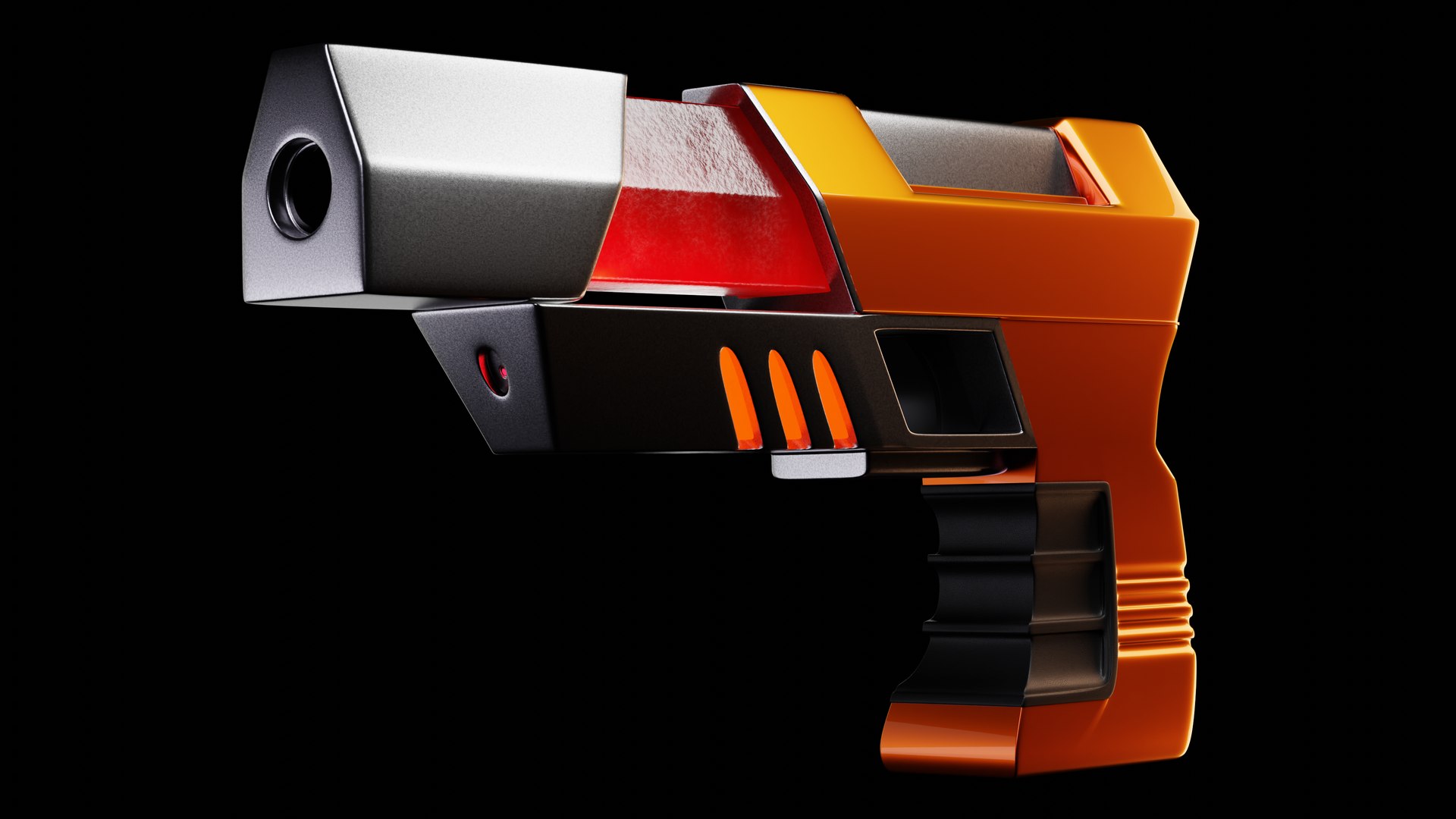 3D Model Furnace Pistol - Futuristic Handgun - TurboSquid 2103841