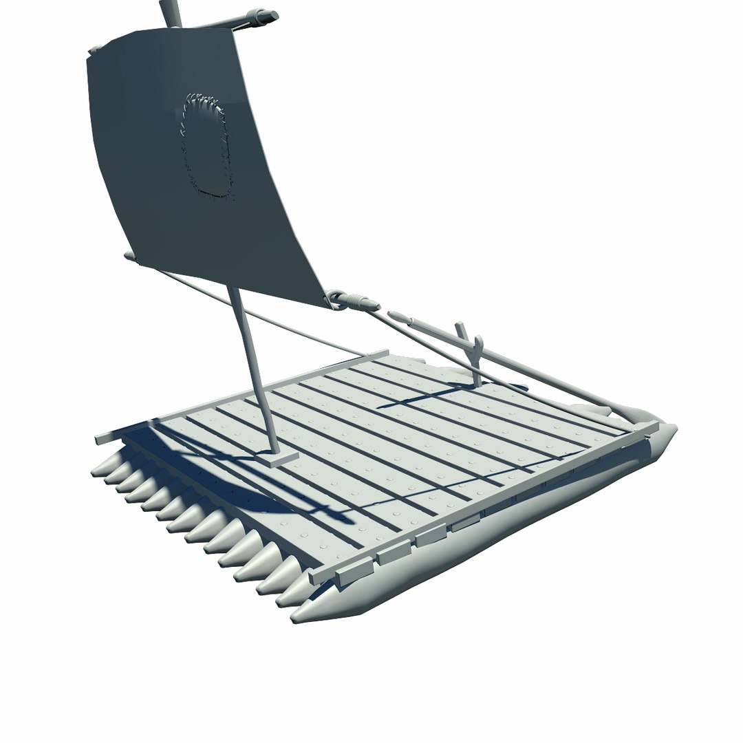 3d Model Raft Huck Finn
