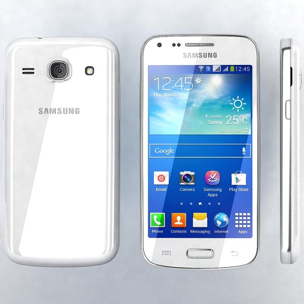 samsung galaxy core white 3d model