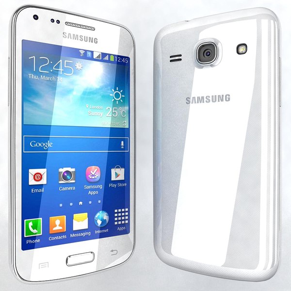 samsung galaxy core white 3d model