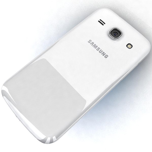 samsung galaxy core white 3d model