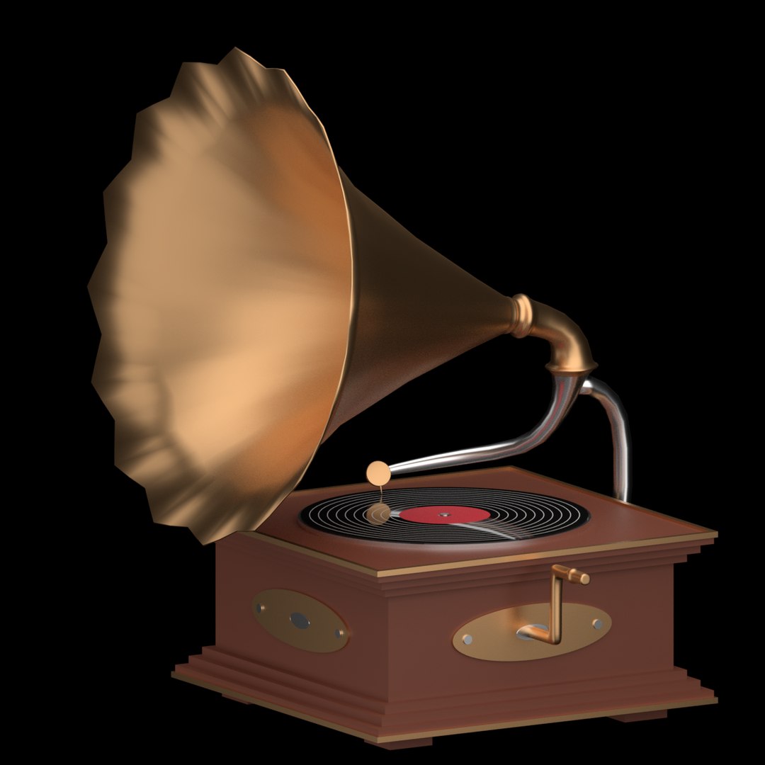 3D Old Vintage Gramophone Model - TurboSquid 1824417