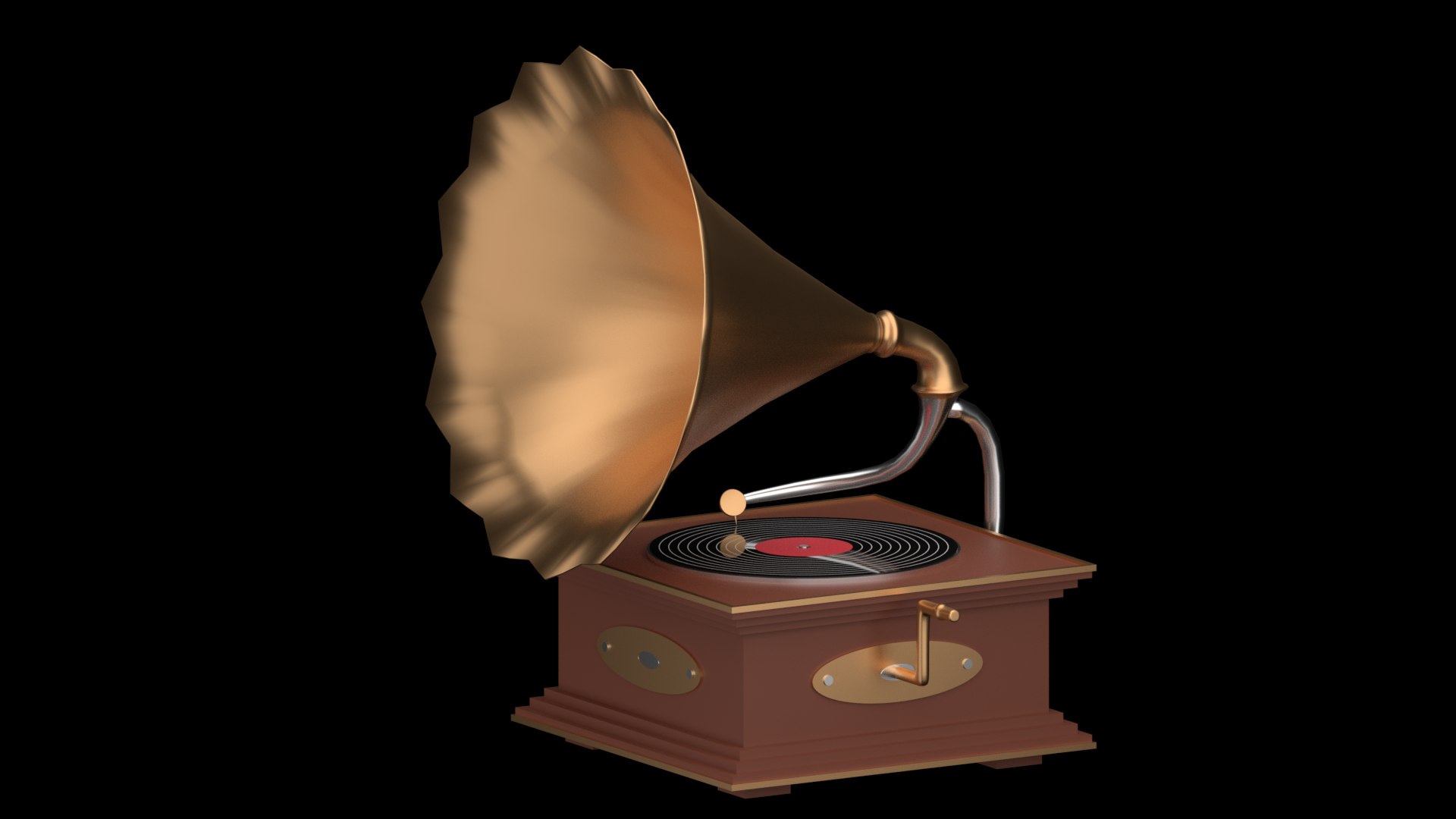 3D Old Vintage Gramophone Model - TurboSquid 1824417