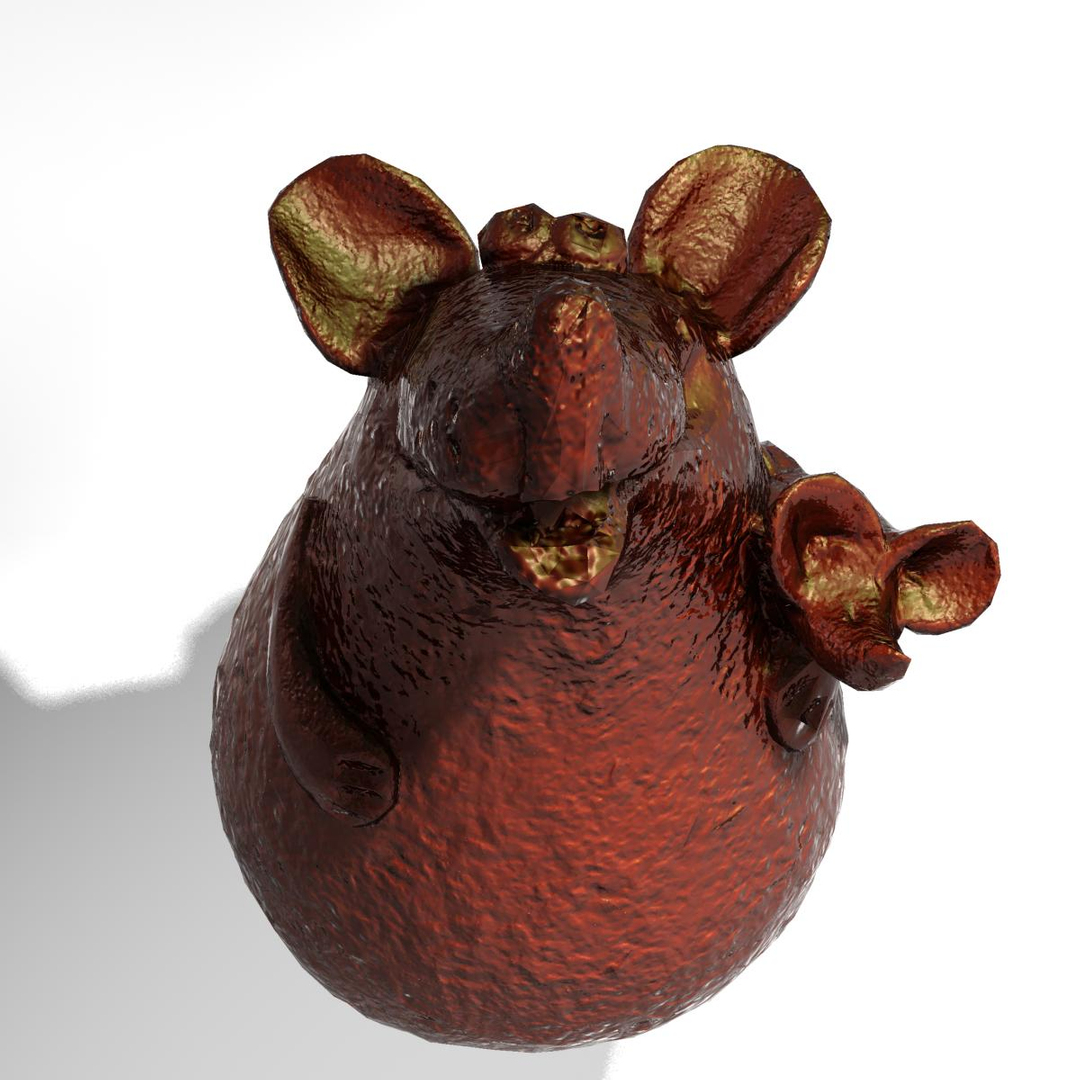 Maya Rat Pottery Figurines