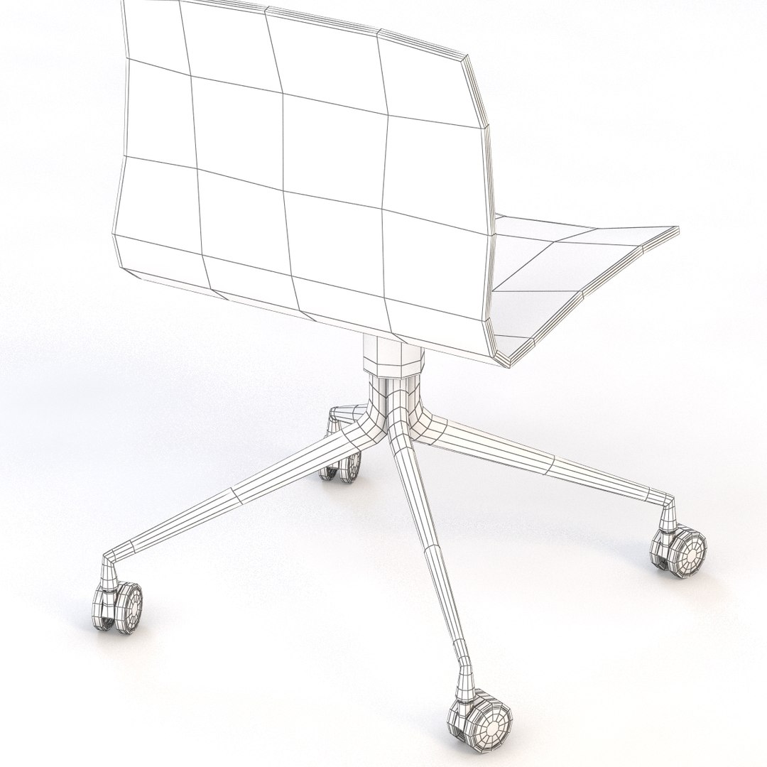 Hay Desk Chair 3d Model