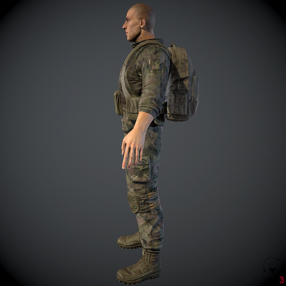 Soldier 3D - TurboSquid 1312064