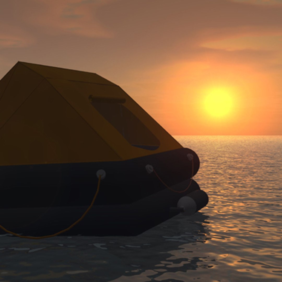 Life Raft 3d Model