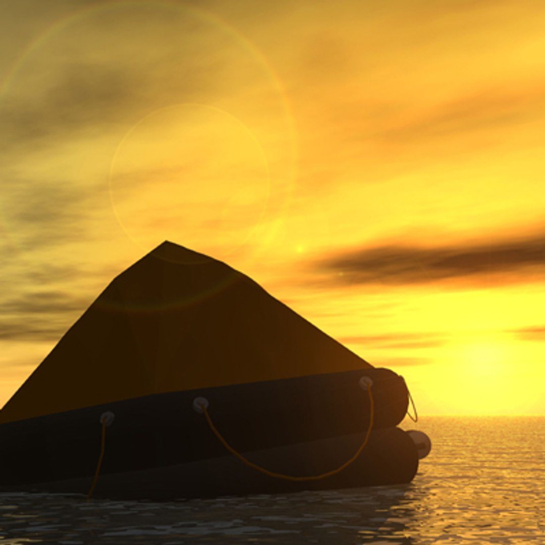 Life Raft 3d Model