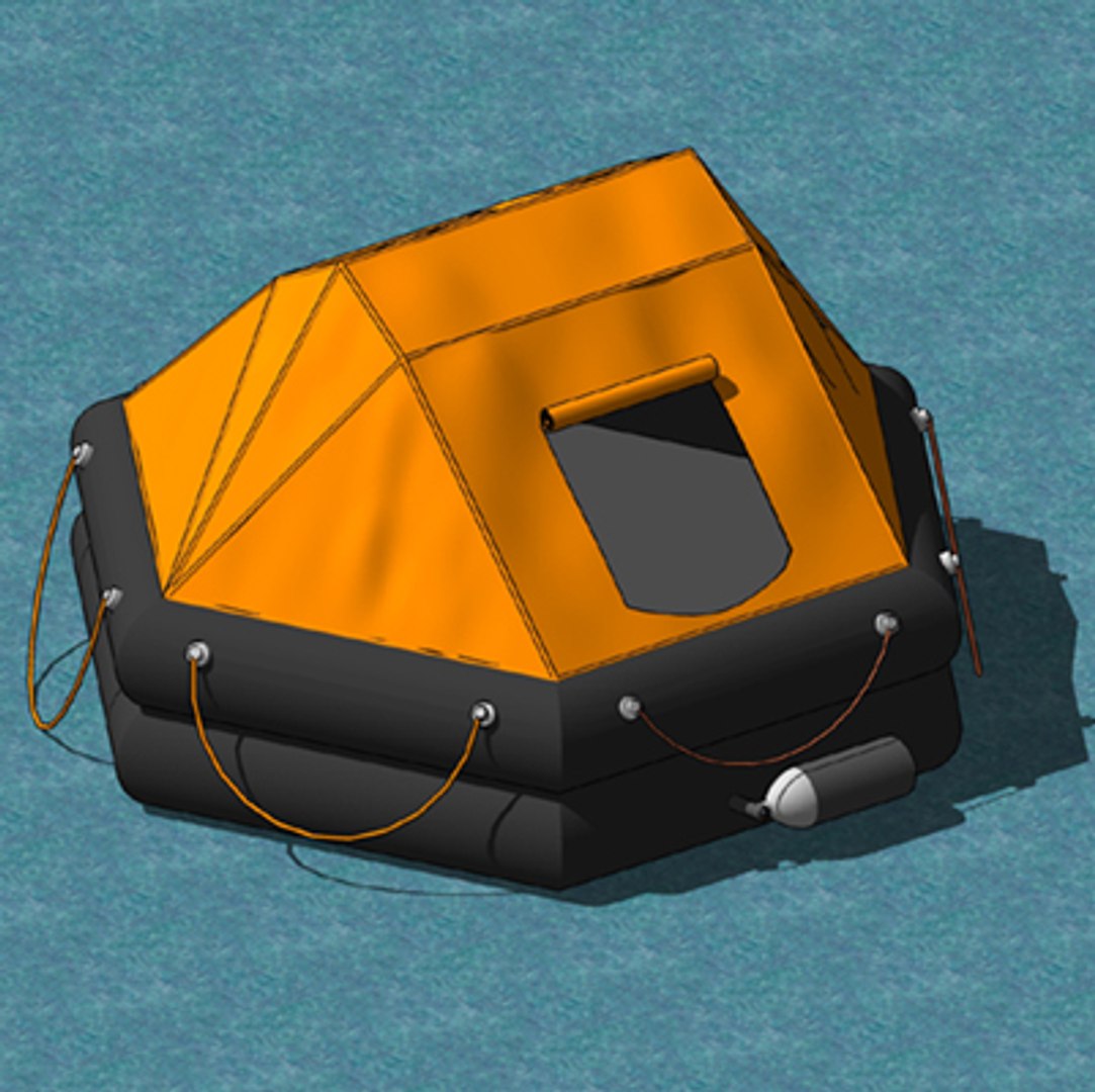 Life Raft 3d Model