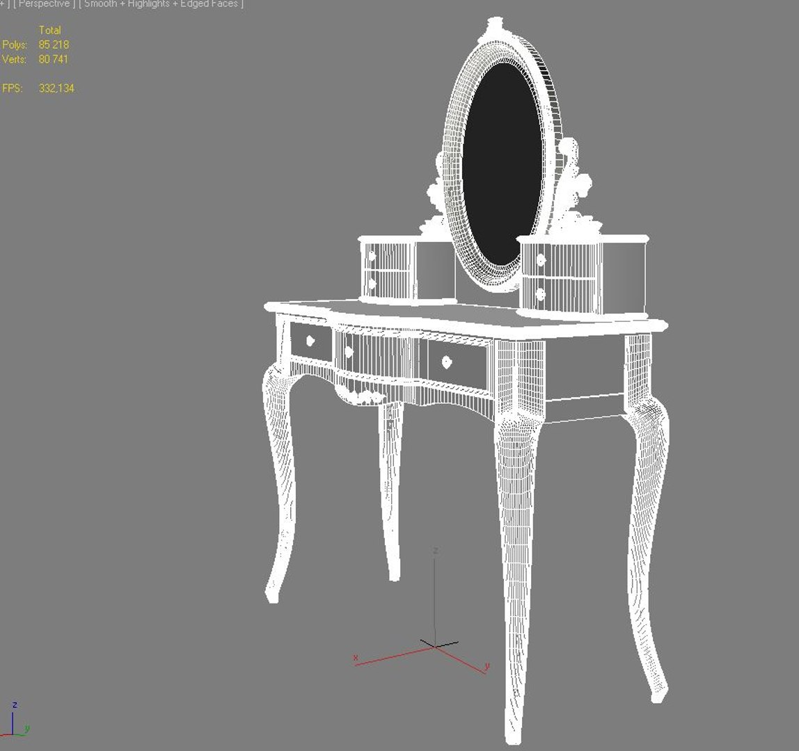 3d dressing table
