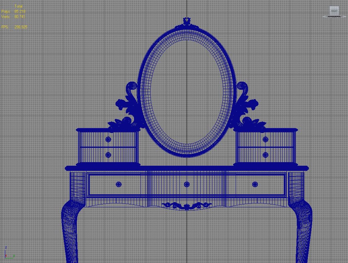 3d dressing table