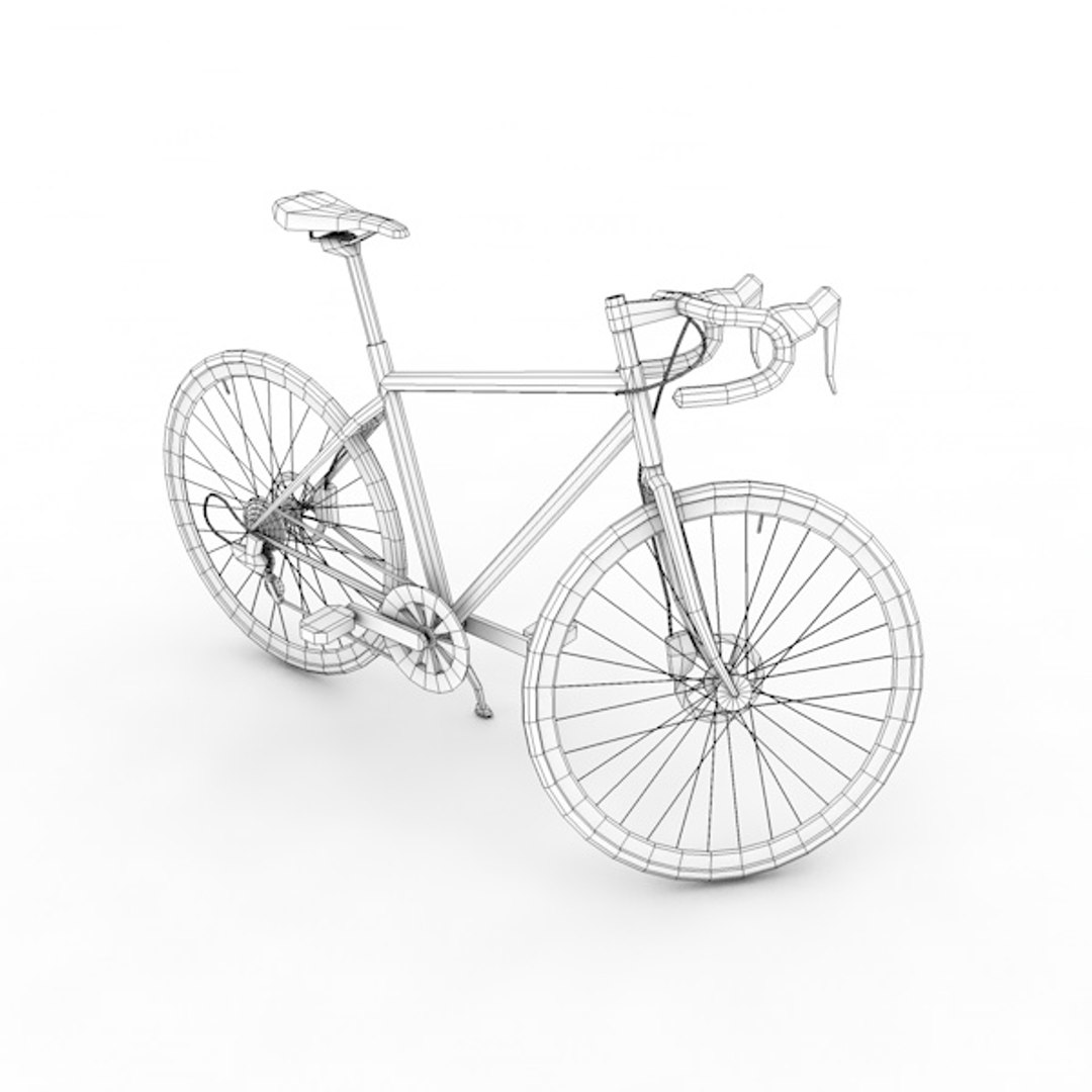 3dsmax Bicycle Polygons