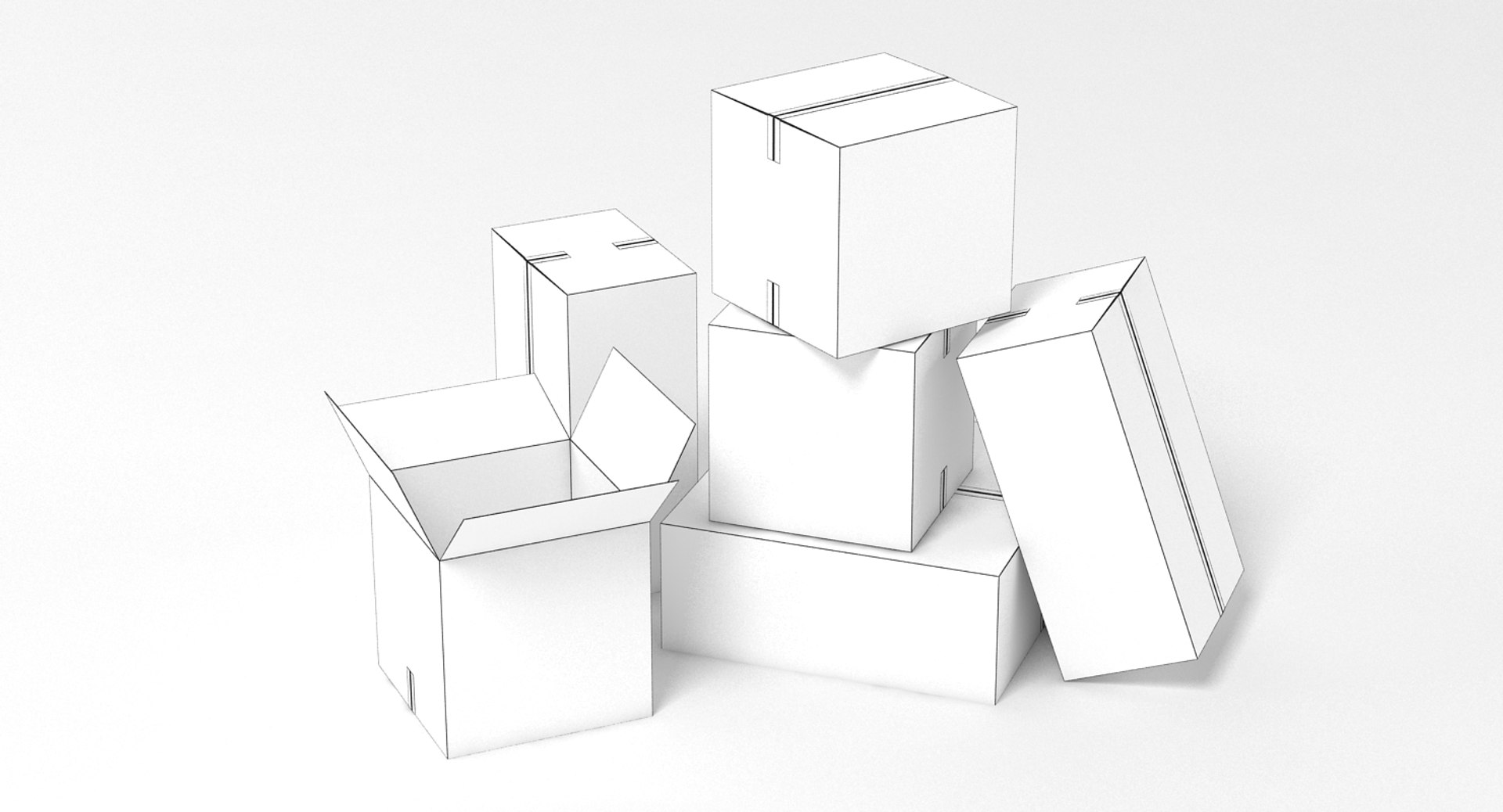 3ds Max Moving Boxes