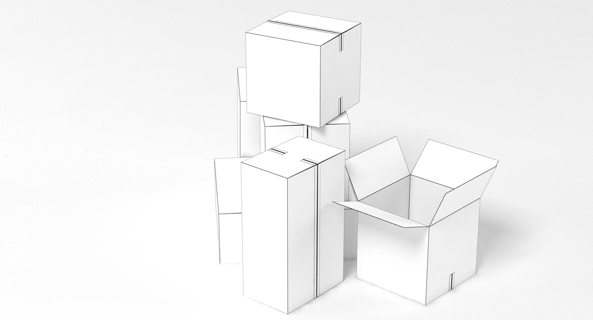 3ds Max Moving Boxes