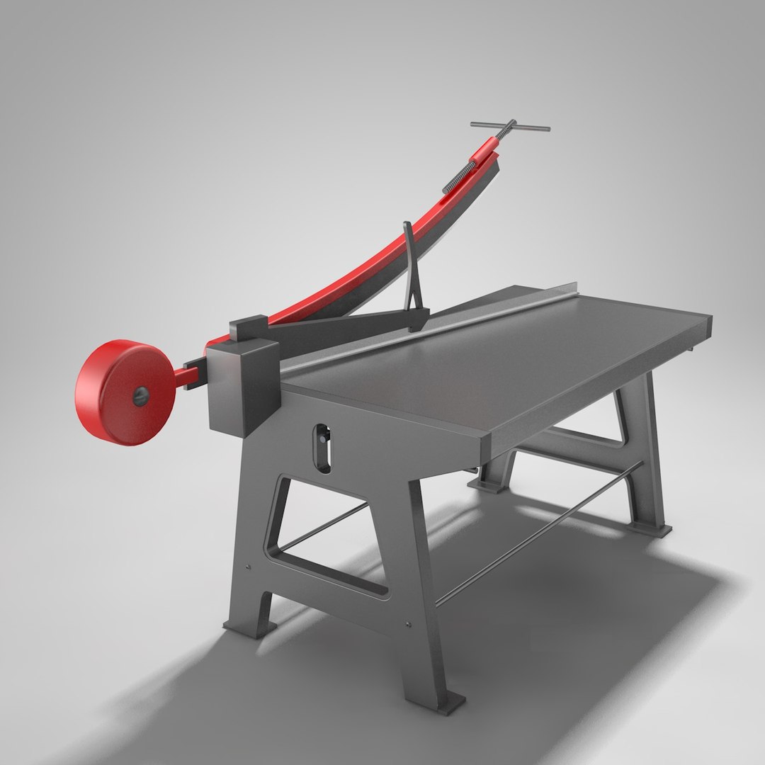 3D Guillotine Plate Shear Model - TurboSquid 1200348