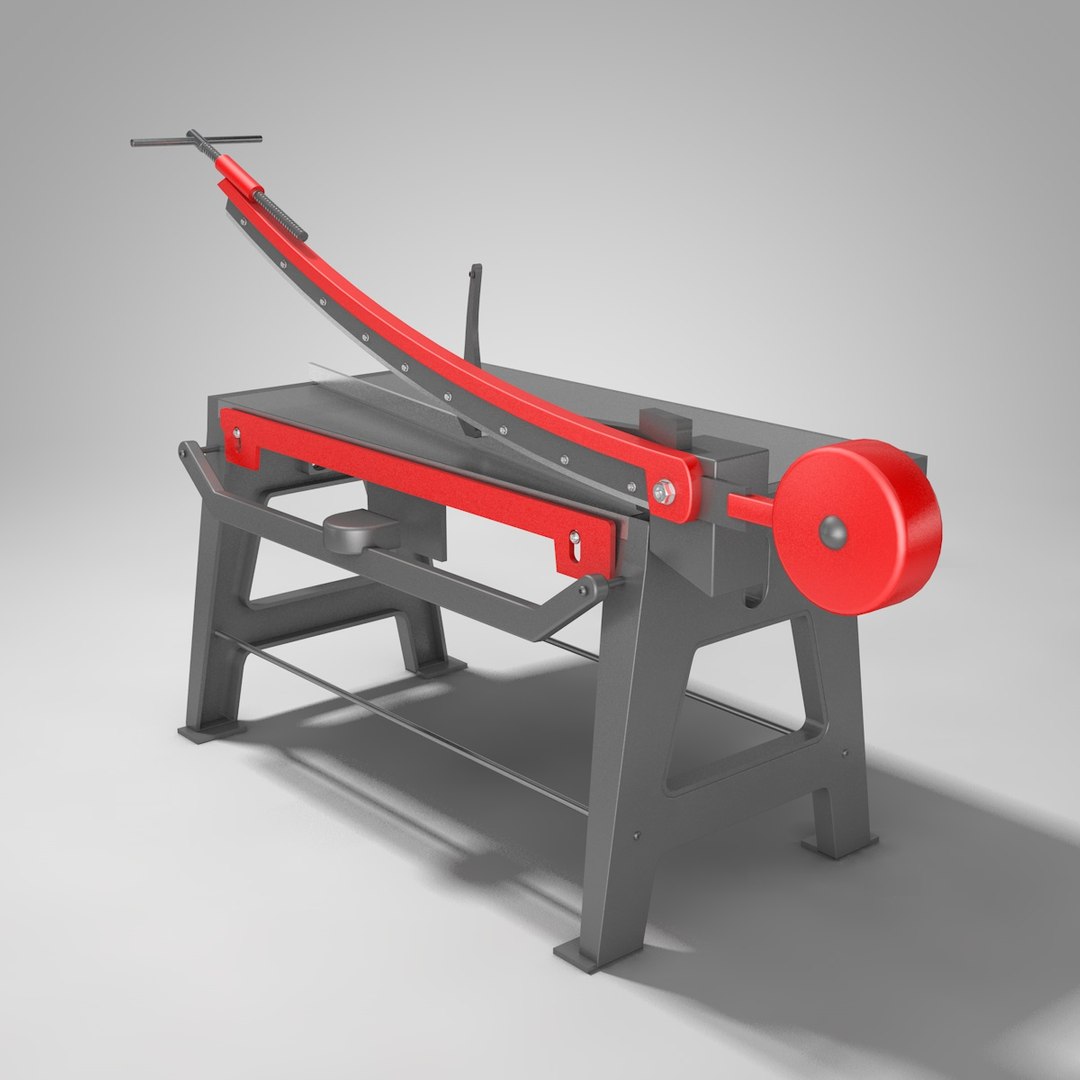 3D Guillotine Plate Shear Model - TurboSquid 1200348