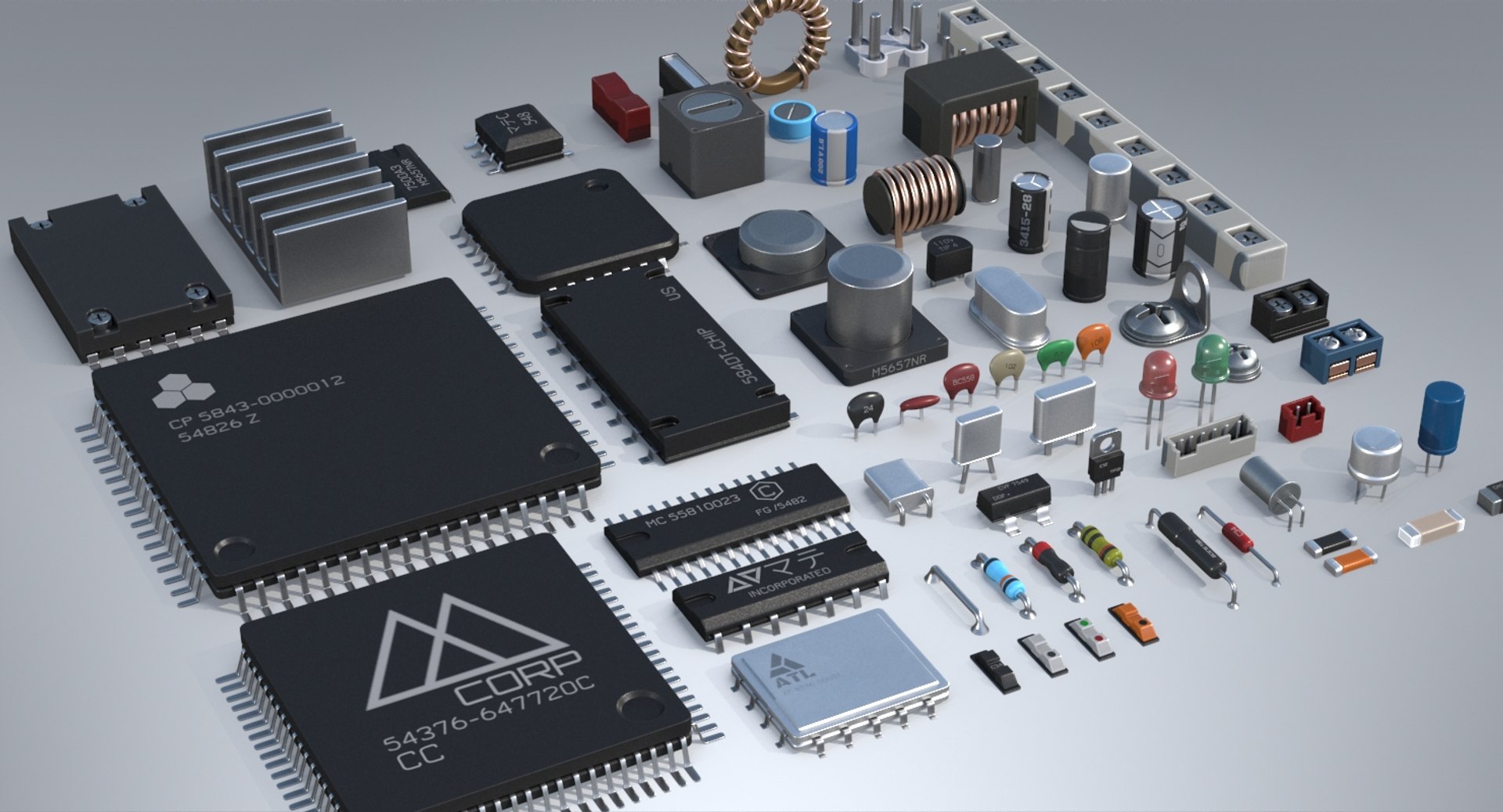 3D model generic circuit details kit - TurboSquid 1425866