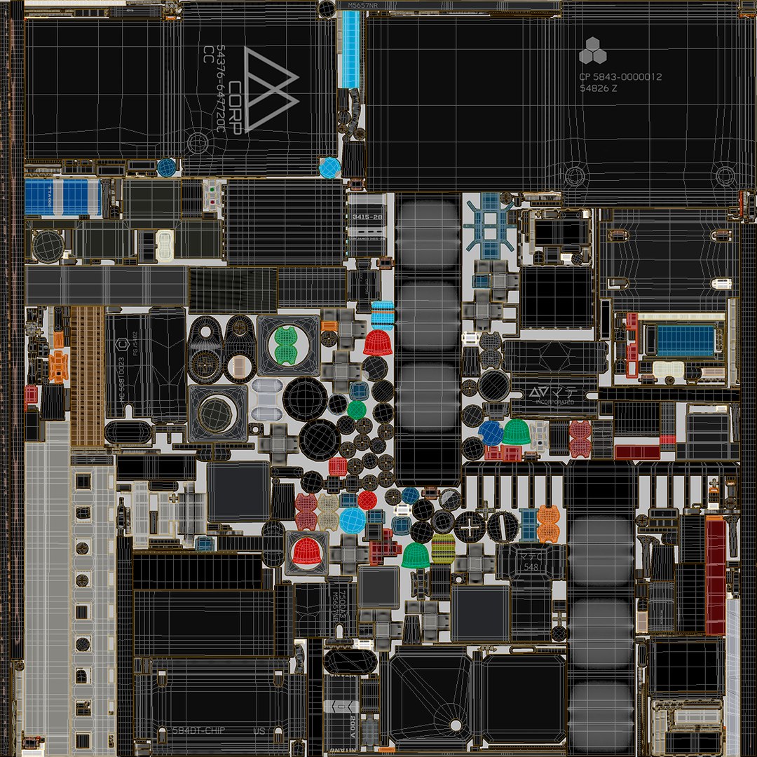 3D model generic circuit details kit - TurboSquid 1425866