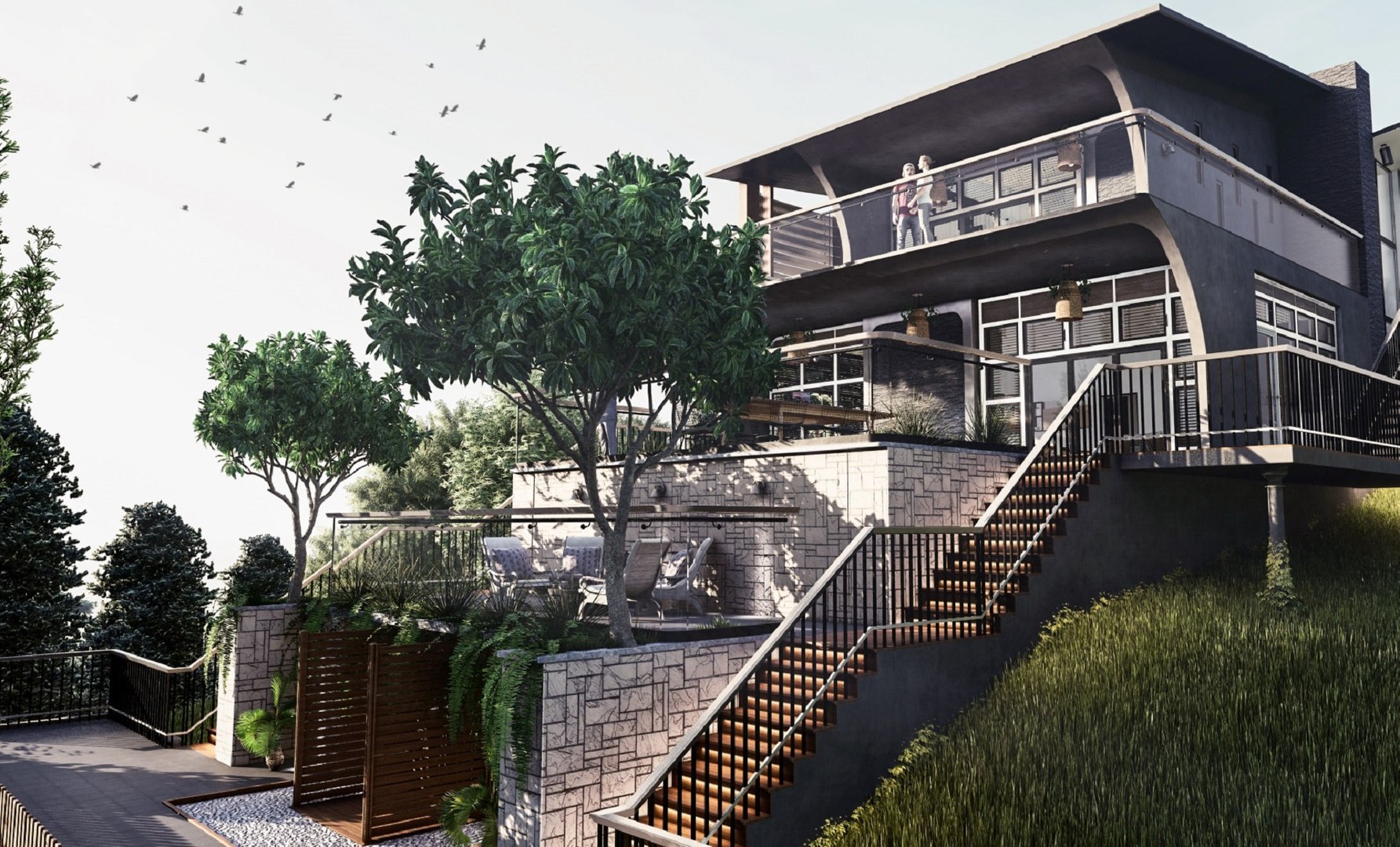 3D Off Grid Home Overlooking The Sea Model - TurboSquid 1922662