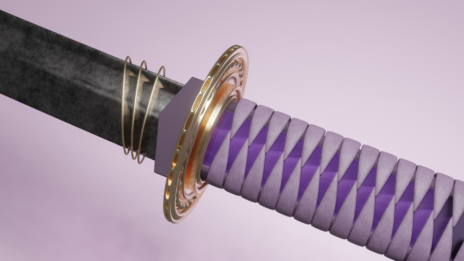 Purple Shadow Katana - Murasakikage-yaiba 3D - TurboSquid 2130430