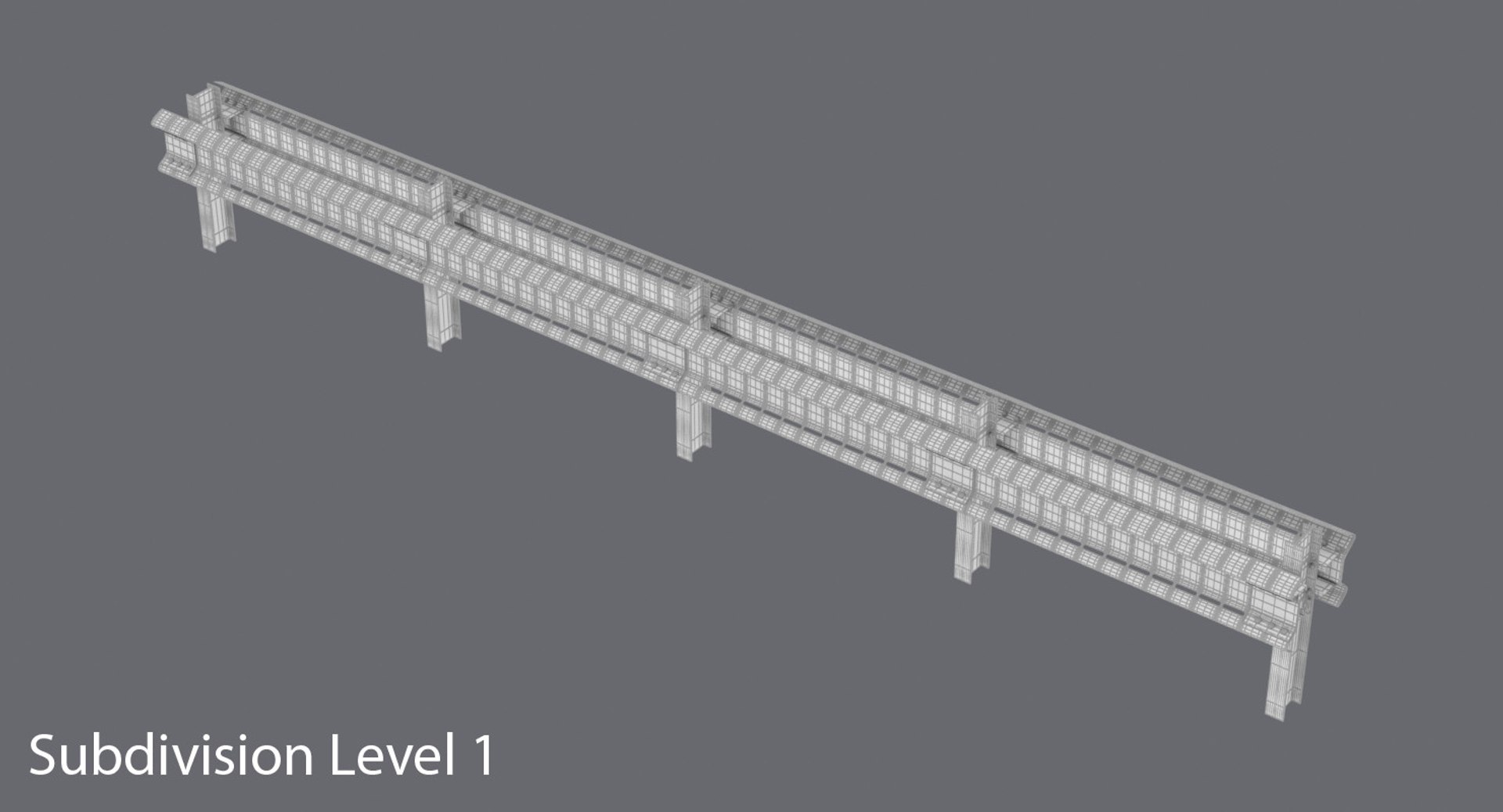 3d Model Highway Guardrail