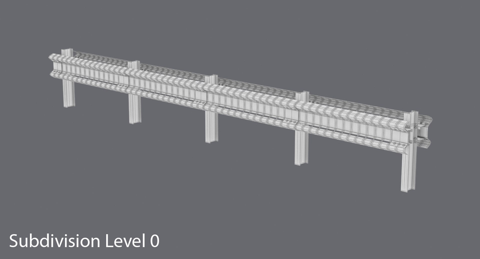 3d Model Highway Guardrail