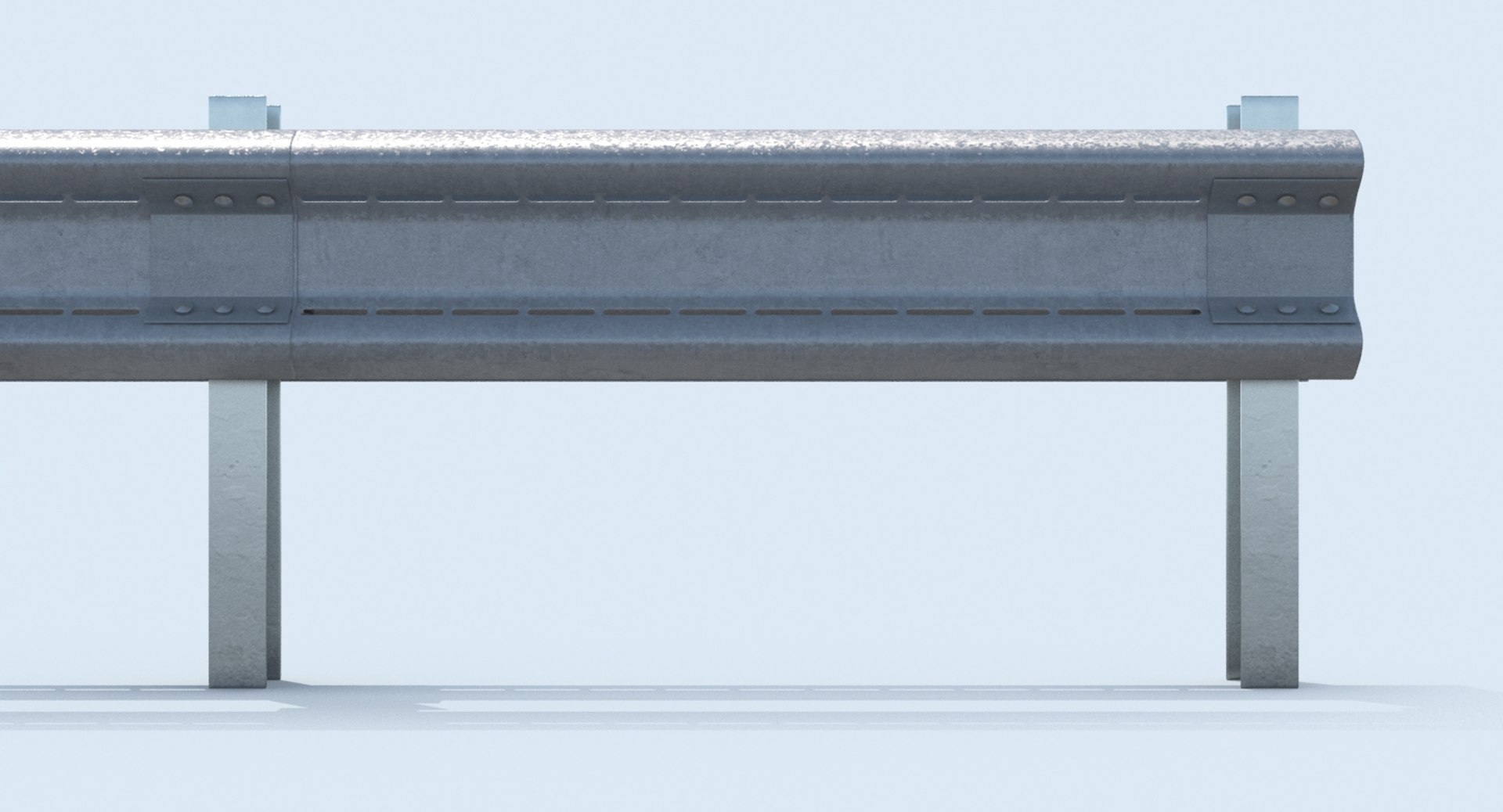 3d Model Highway Guardrail