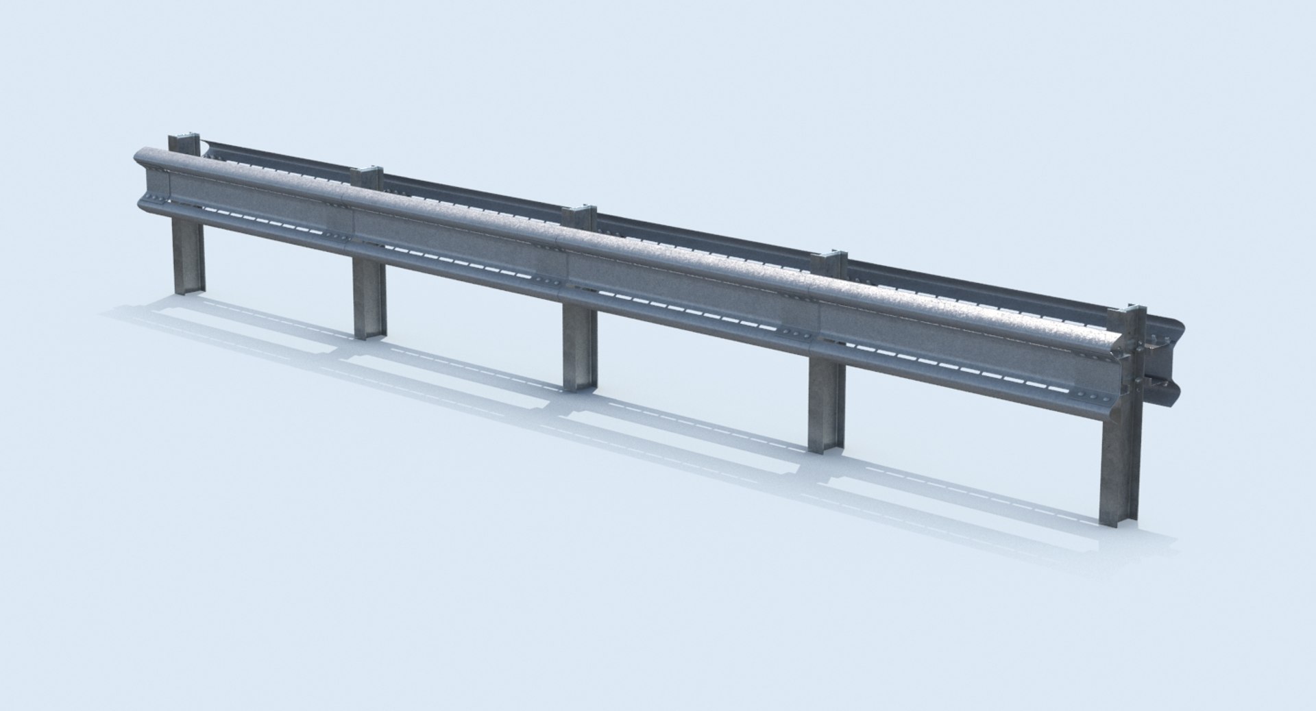 3d Model Highway Guardrail