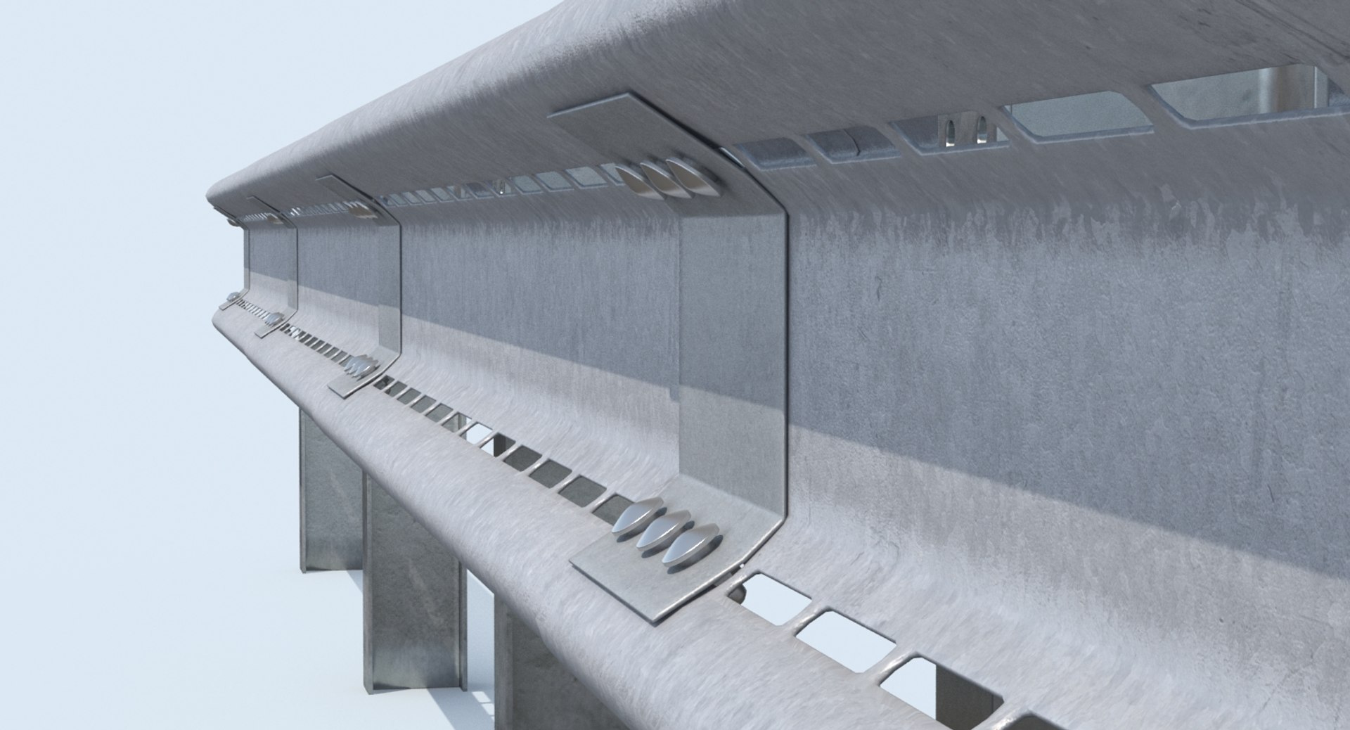 3d Model Highway Guardrail