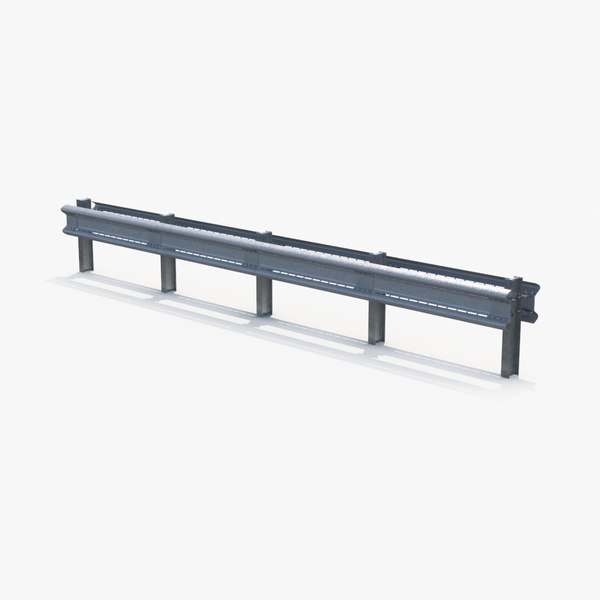3d model highway guardrail