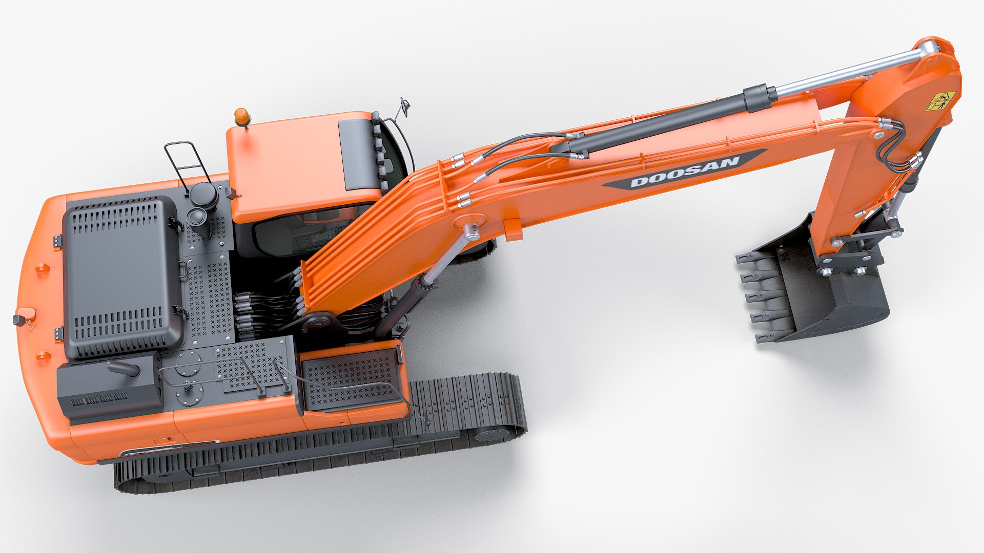 3D Excavator Doosan DX225 LC5 Model - TurboSquid 1796465