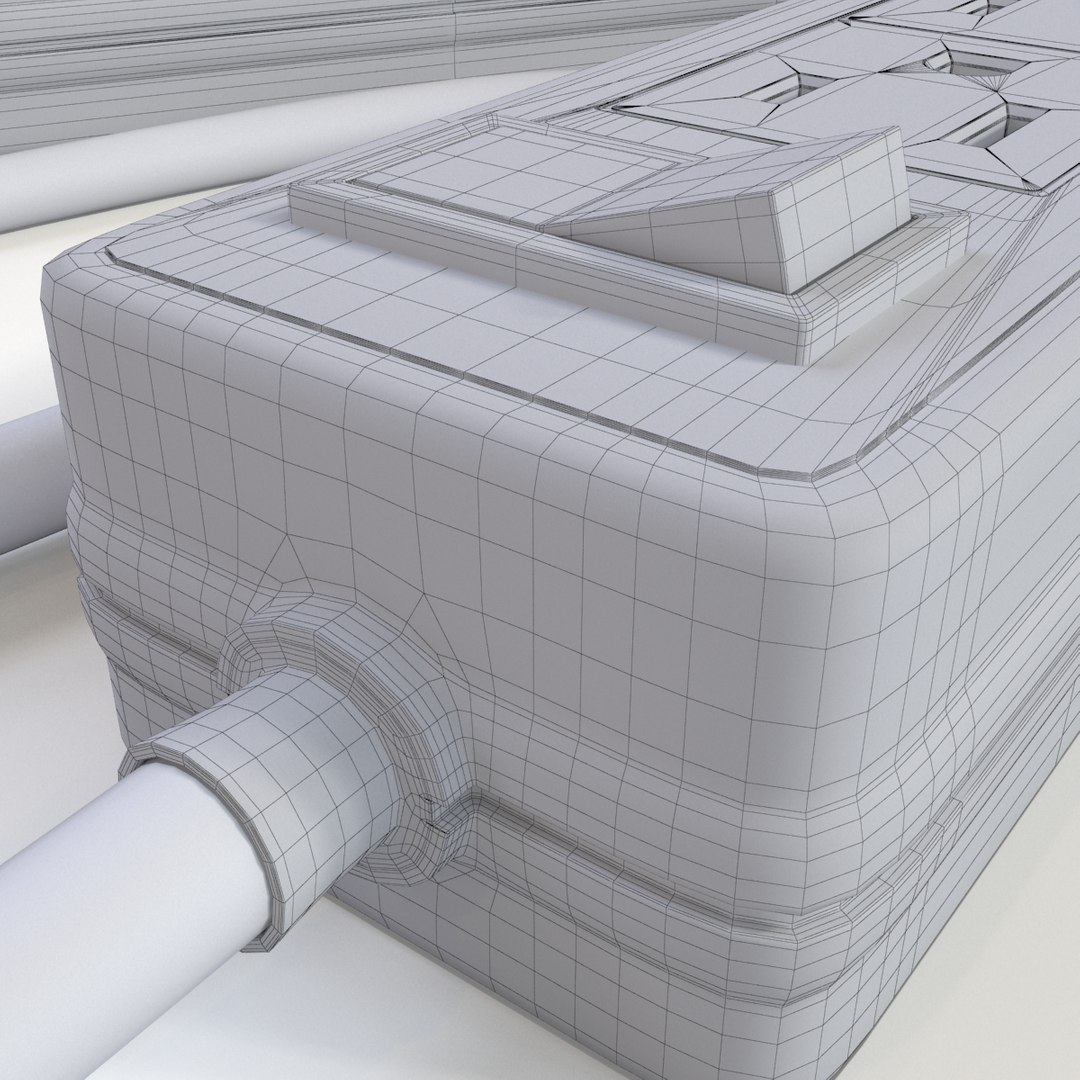 3d Power Strip Outlet Model