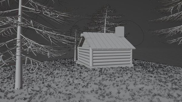 3D Cabin in the woods model - TurboSquid 1981503