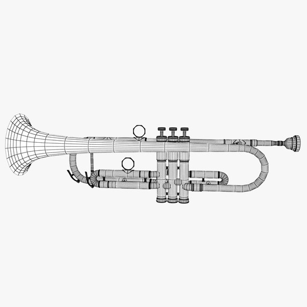 3d model trumpet