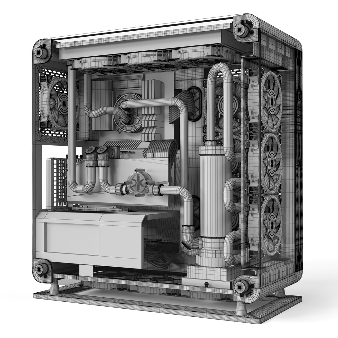 3D Thermaltake Core P6 Tempered PC Black Model - TurboSquid 2025199