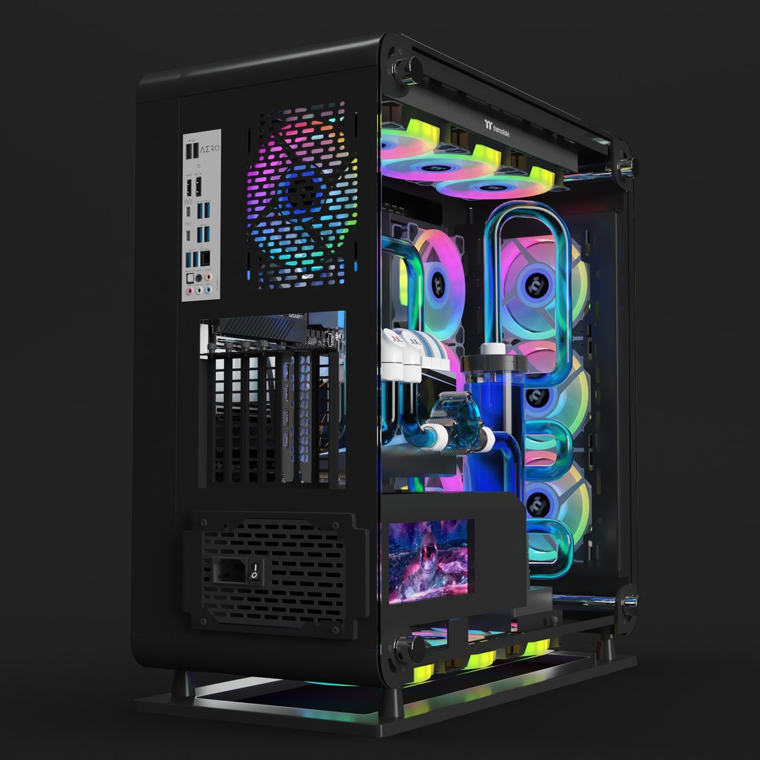 3D Thermaltake Core P6 Tempered PC Black Model - TurboSquid 2025199