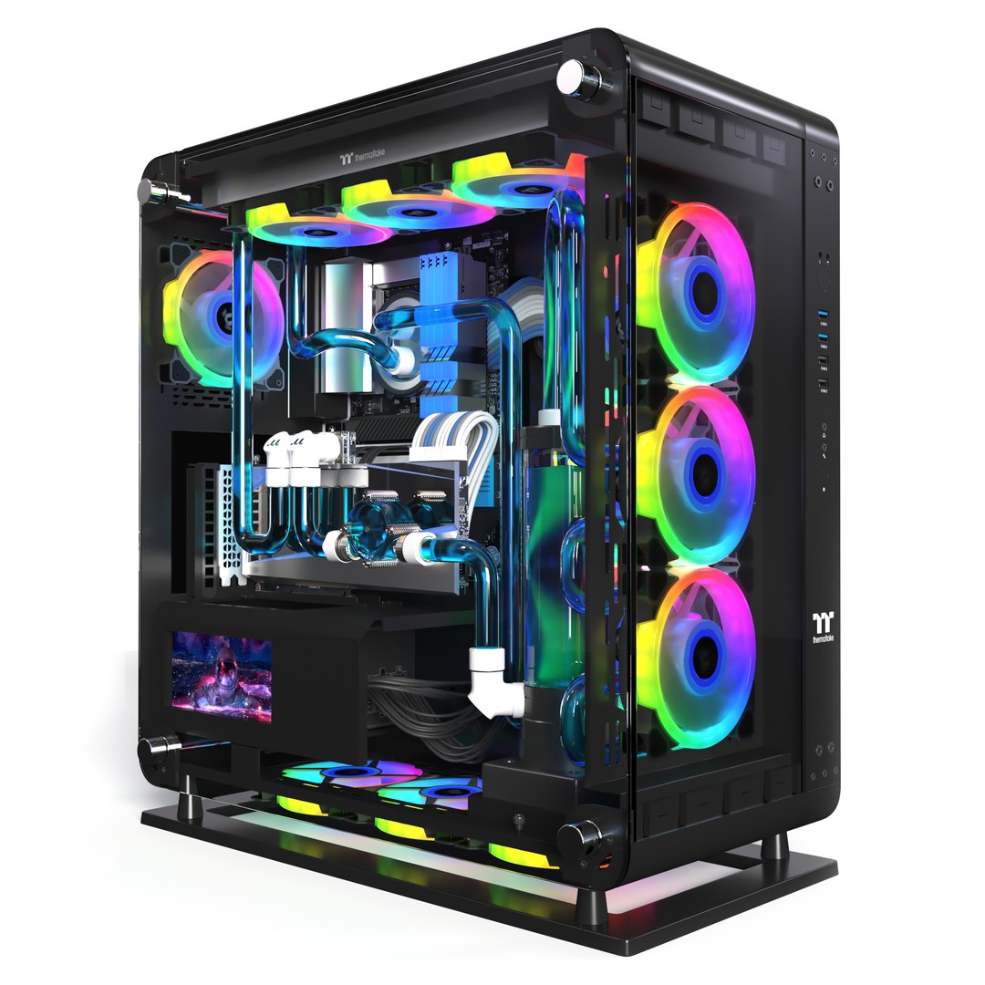 3D Thermaltake Core P6 Tempered PC Black Model - TurboSquid 2025199