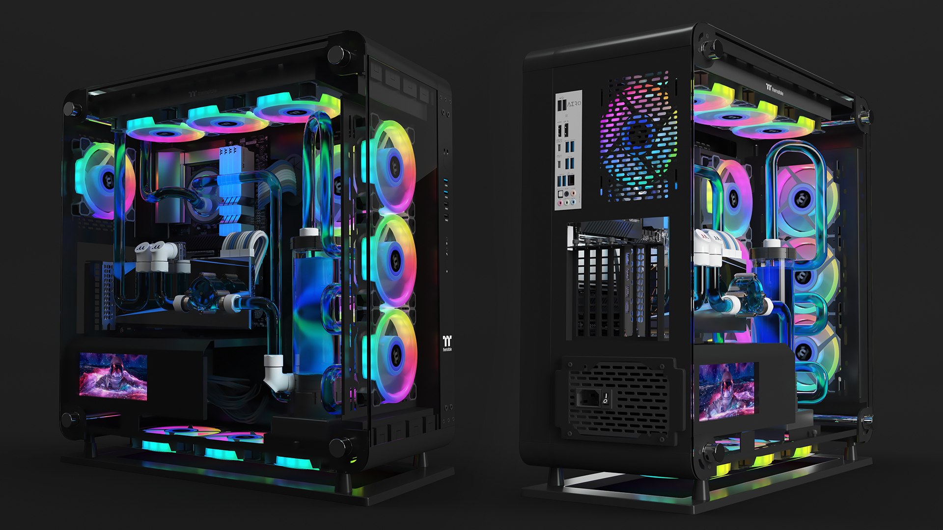 3D Thermaltake Core P6 Tempered PC Black Model - TurboSquid 2025199