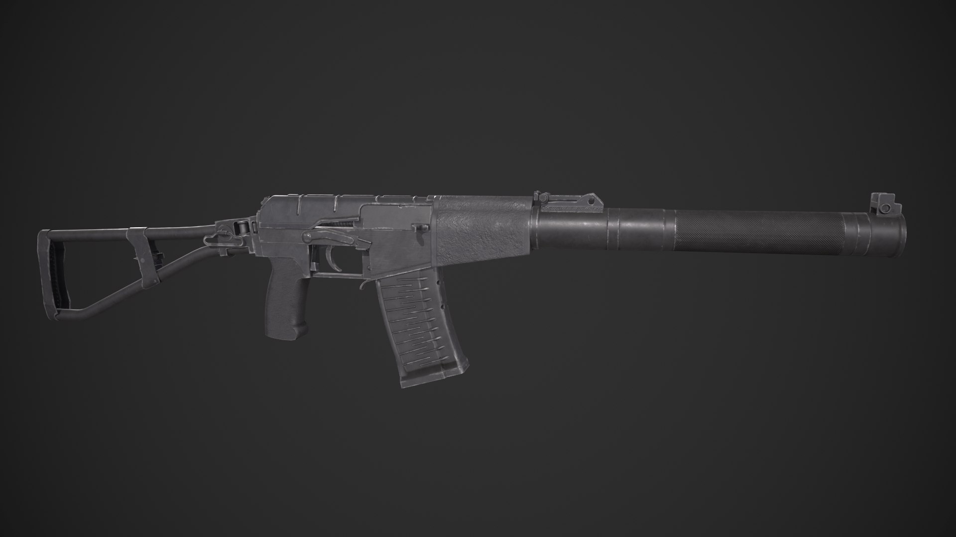 3D ASVAL With VSS Vintorez Model - TurboSquid 1745986