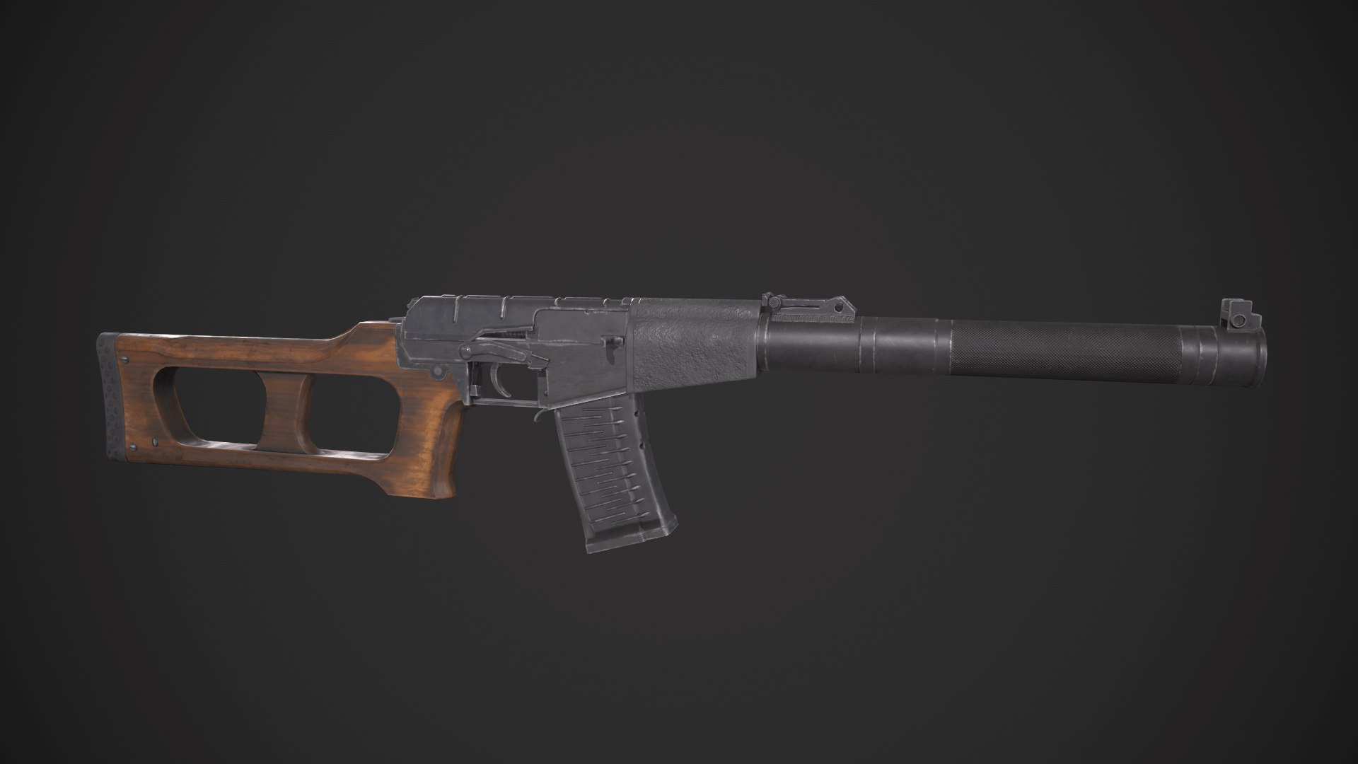 3D ASVAL With VSS Vintorez Model - TurboSquid 1745986