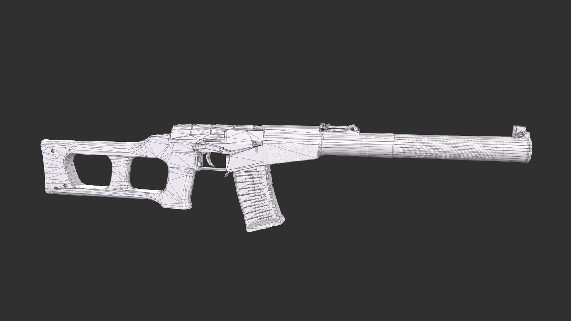 3D ASVAL With VSS Vintorez Model - TurboSquid 1745986