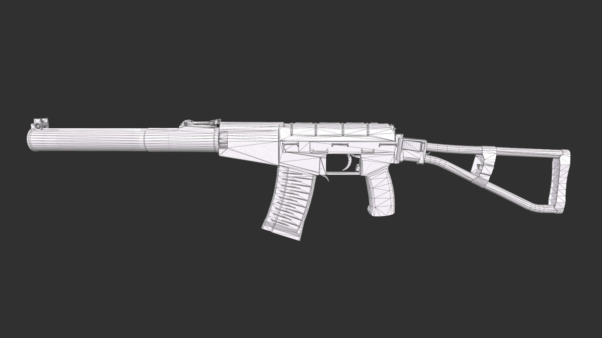 3D ASVAL With VSS Vintorez Model - TurboSquid 1745986