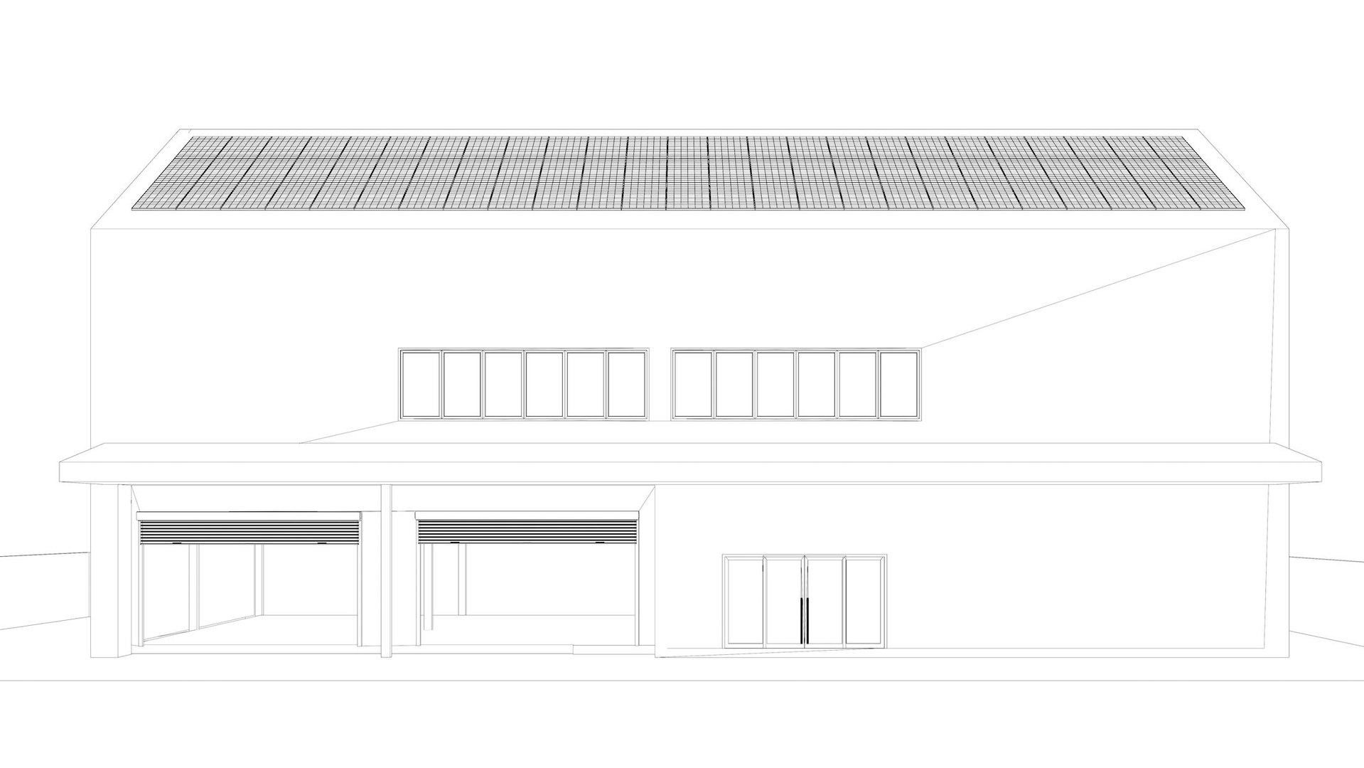 3D Model Solar Roof On Warehouse 24e02 - TurboSquid 2261083