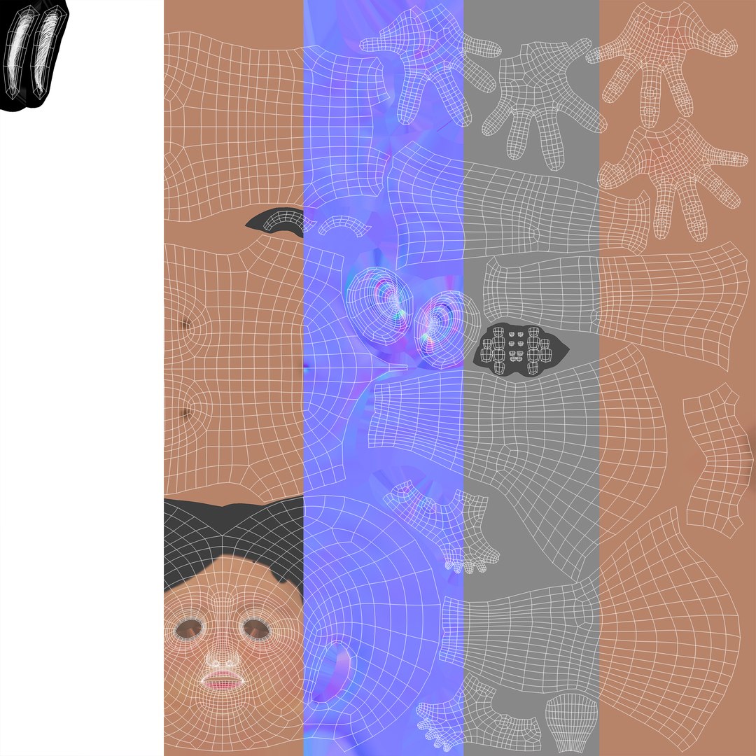 3D Cartoon Old Woman GrandMa With Rig - TurboSquid 1778864