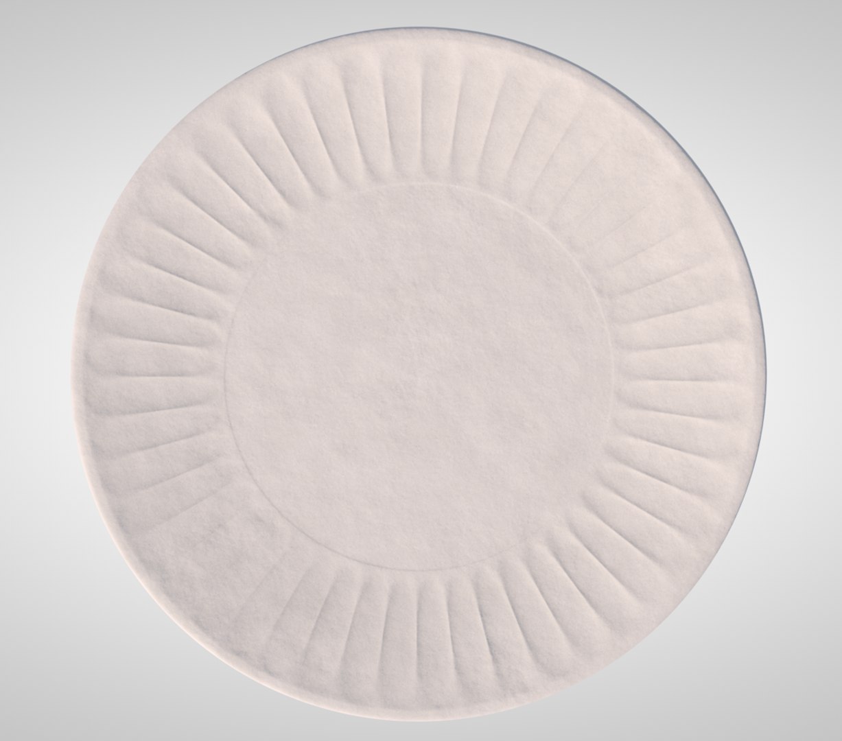 Disposable Paper Plate 3D Model - TurboSquid 1426548